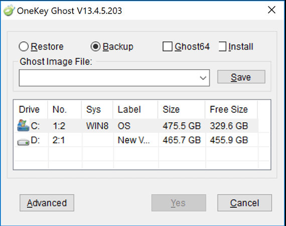 Cách sử dụng Onekey Ghost tạo file, ghost Windows đơn giản